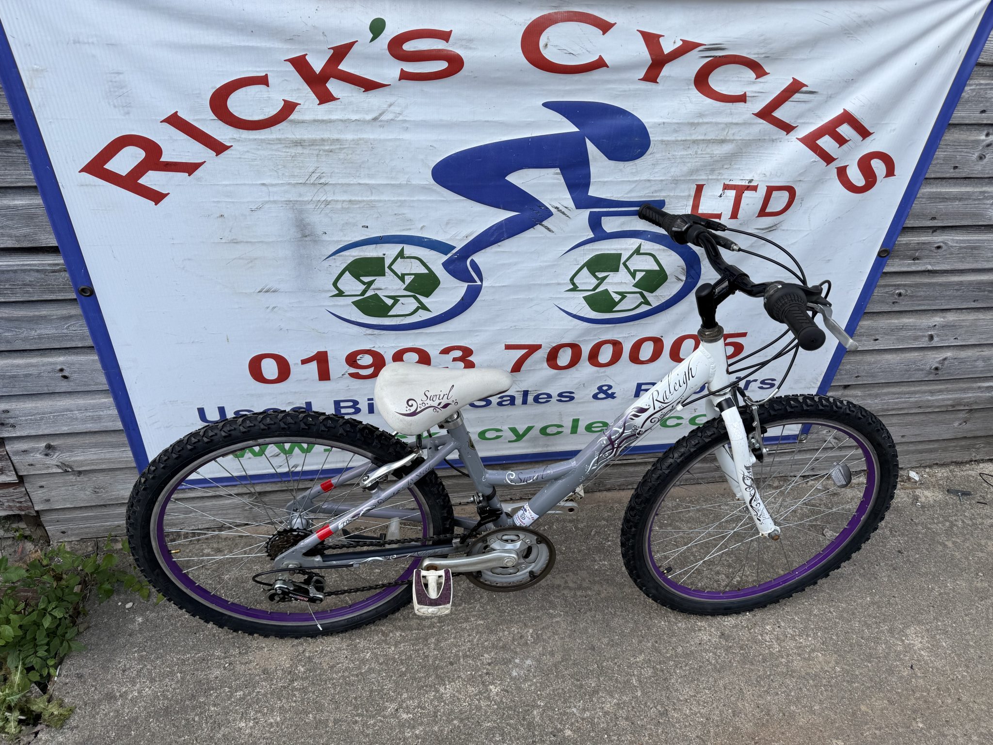Raleigh Swirl 24” Wheel Girls Bike. £95. Refurbished. – Rick's Cycles