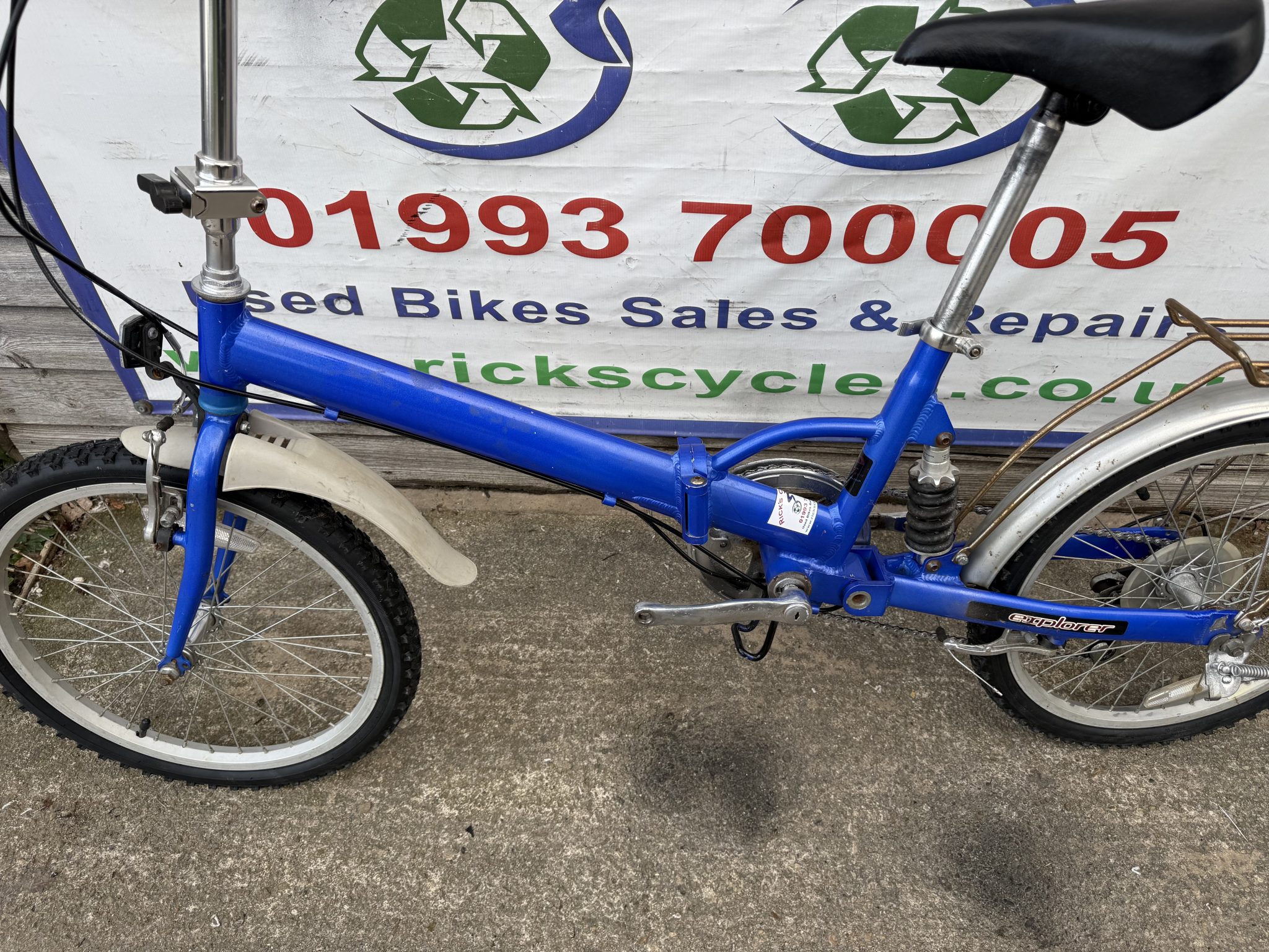 Explorer 20” Wheel Folding Bike. £85. Serviced – Rick's Cycles