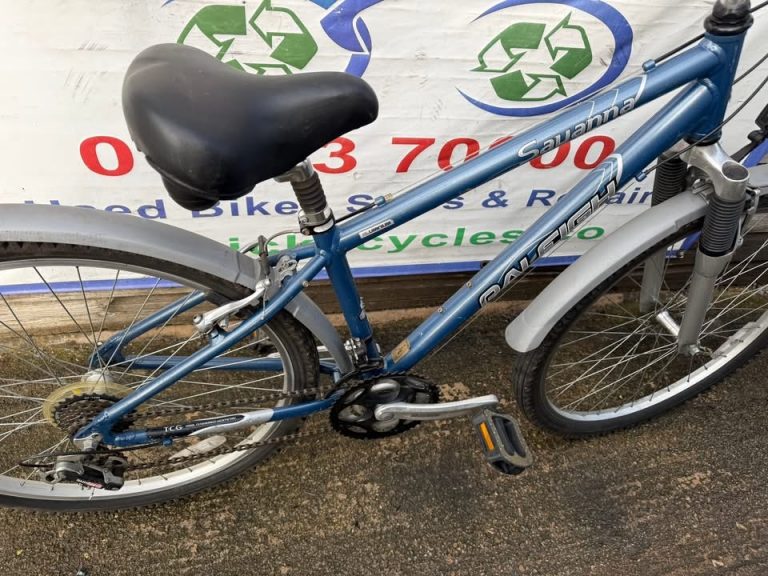 Raleigh Savanna 15” Frame Mountain Bike. £75. – Rick's Cycles